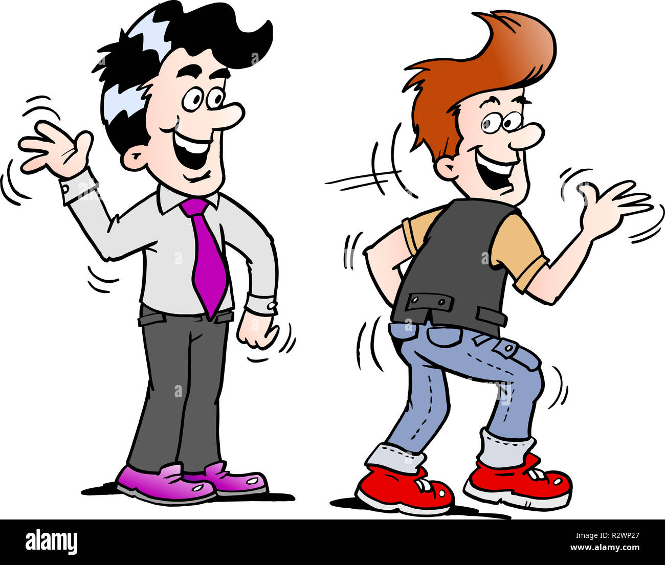 New deal cartoon hi-res stock photography and images - Alamy