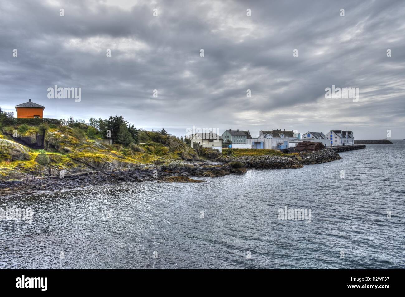 Norwegen, Leknes, Ballstad, Lofoten, Nordland, Küste, Fjord, Flut, Ebbe ...