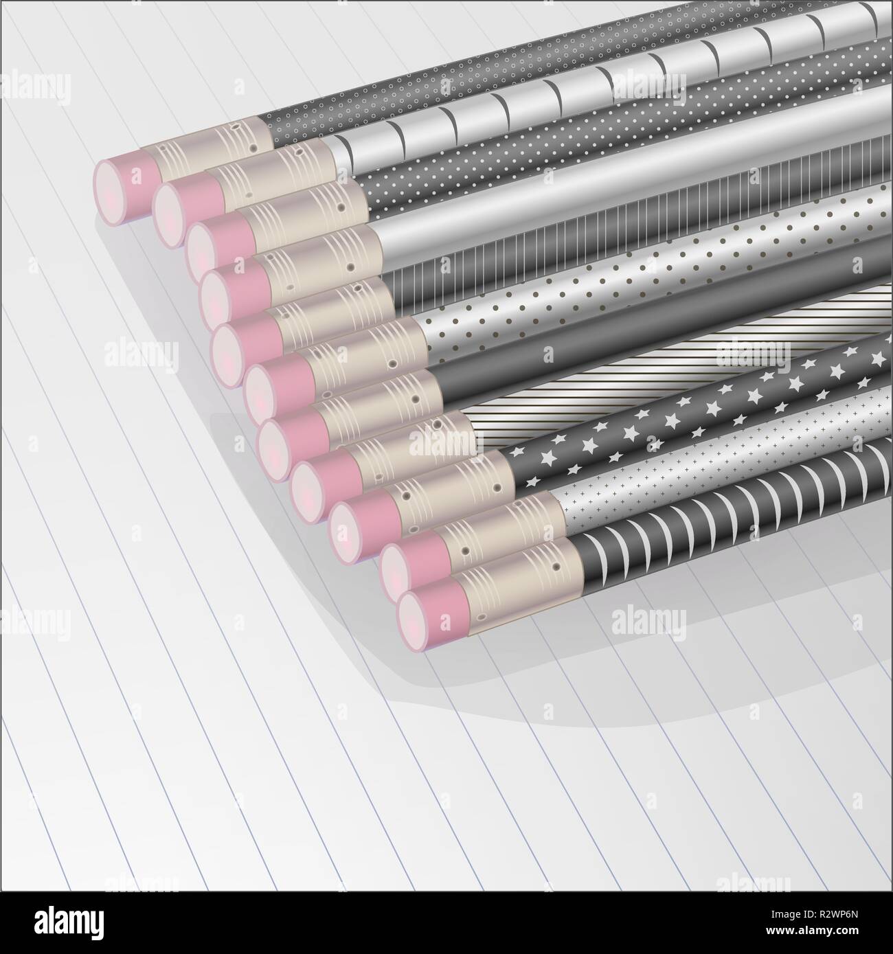 Pencil points Stock Vector Images - Alamy