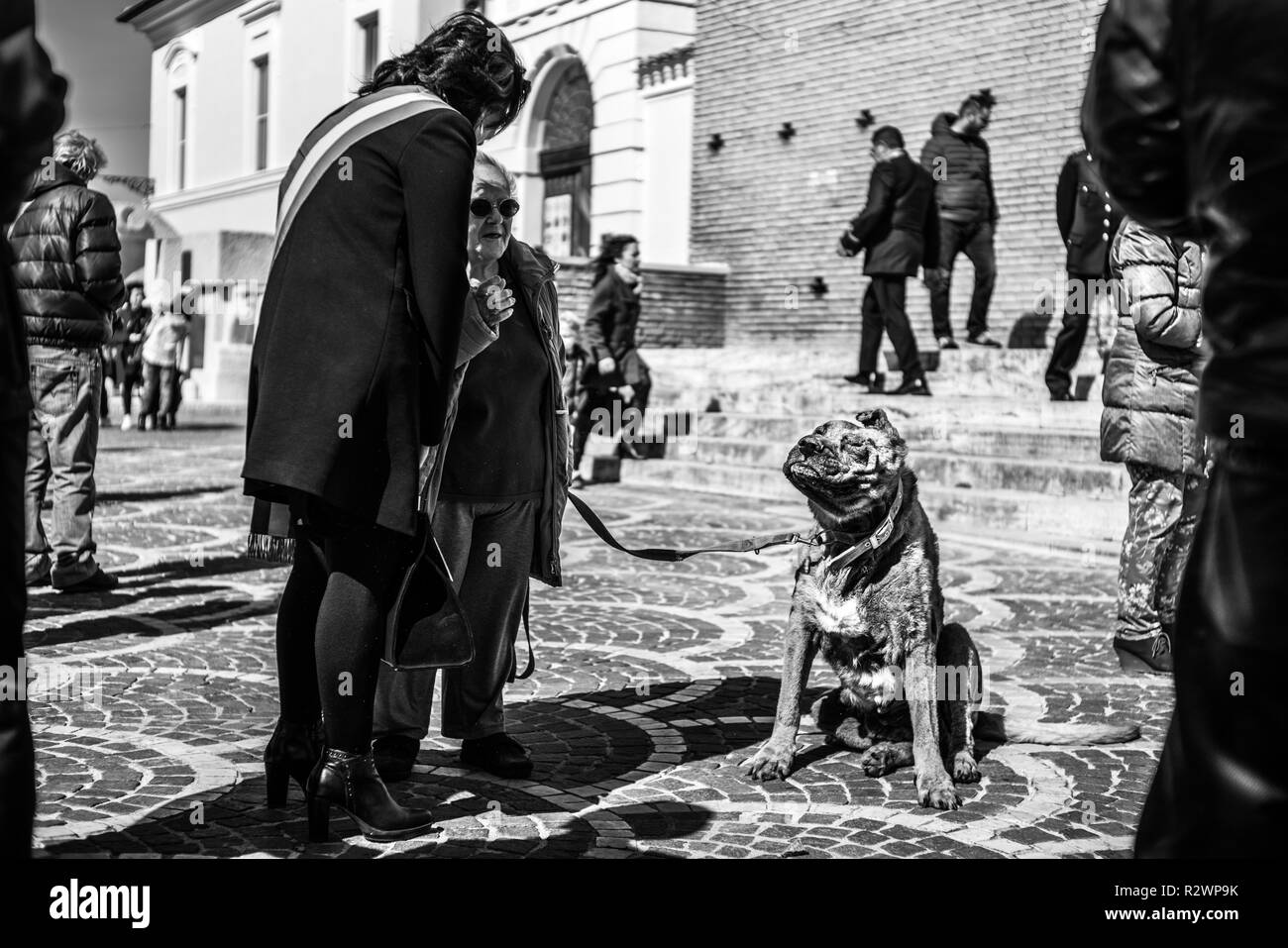 Easter processions in the street of the village Penne, Italy, Europe ...