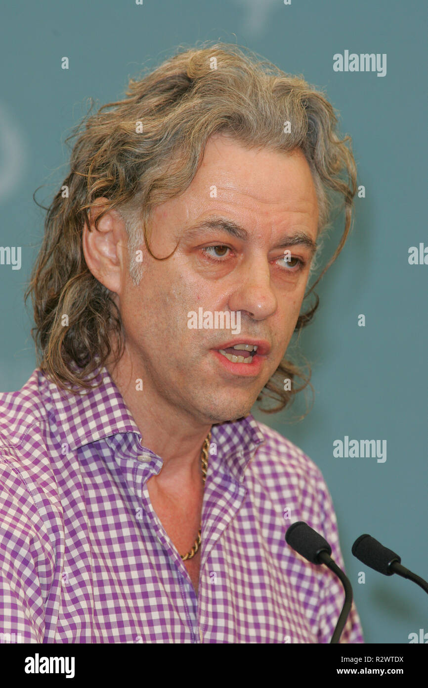 SIR BOB GELDOF G8 SUMMIT 2005 GLENEAGLES SCOTLAND 08 July 2005 Stock ...
