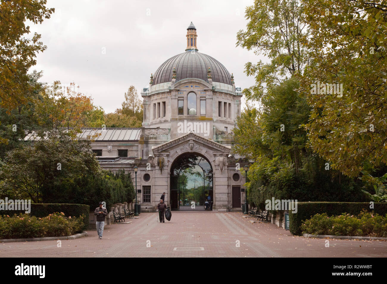Zoo center was constructed to look like a palace hi-res stock ...
