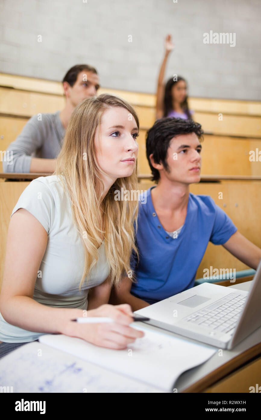 University students watch lecture hi-res stock photography and images ...