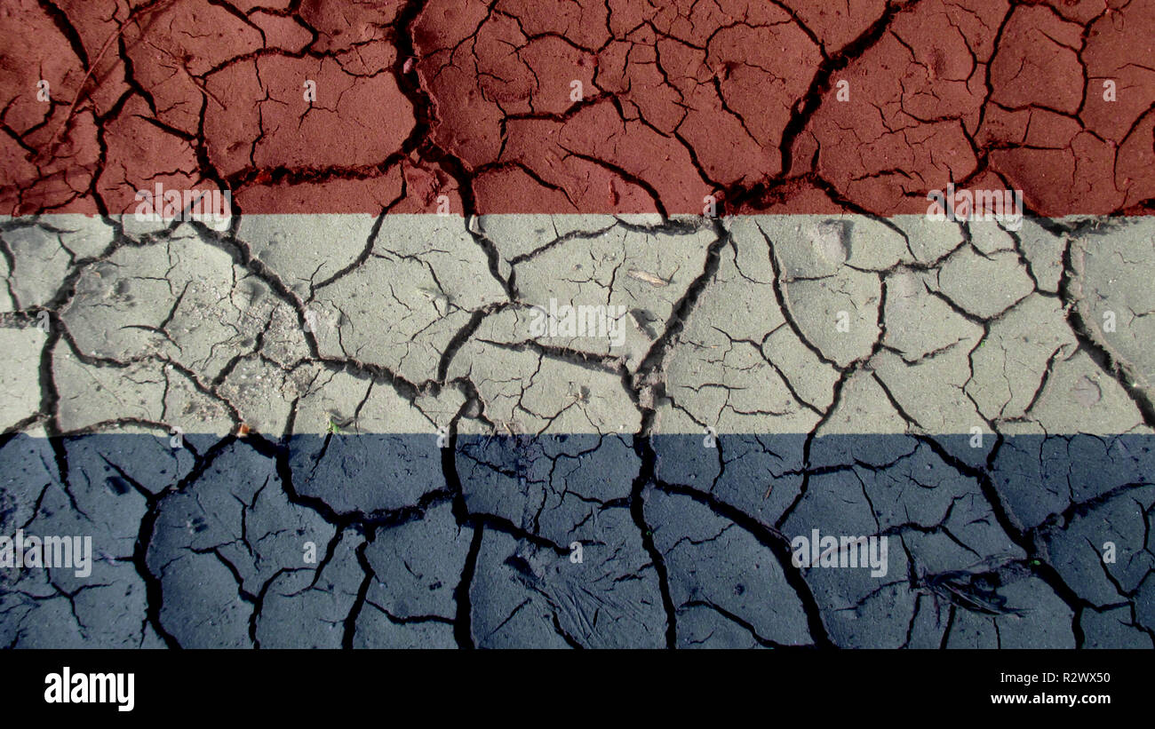 Netherlands cracked flag hi-res stock photography and images - Alamy