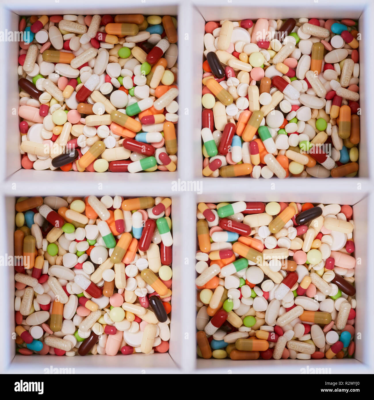 Seamless medicine background texture with many drugs in boxes Stock ...
