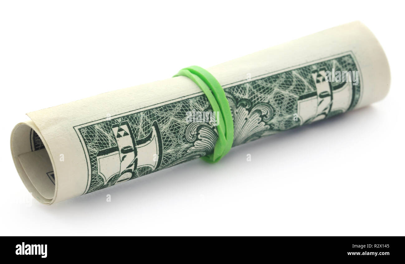Rolled up dollar bill hi-res stock photography and images - Alamy