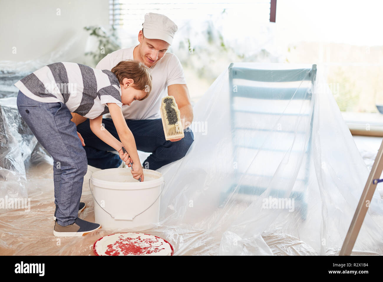 Architecture teamwork father son hi-res stock photography and images ...