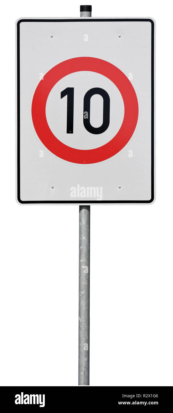 Blank speed limit sign hi-res stock photography and images - Alamy
