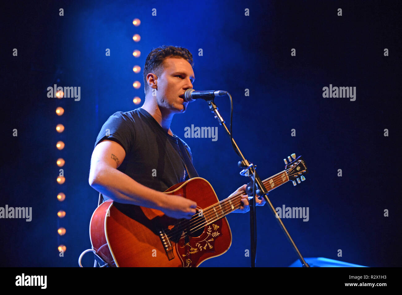 Callum Beattie singer song writer performing at Mareel in Shetland ...