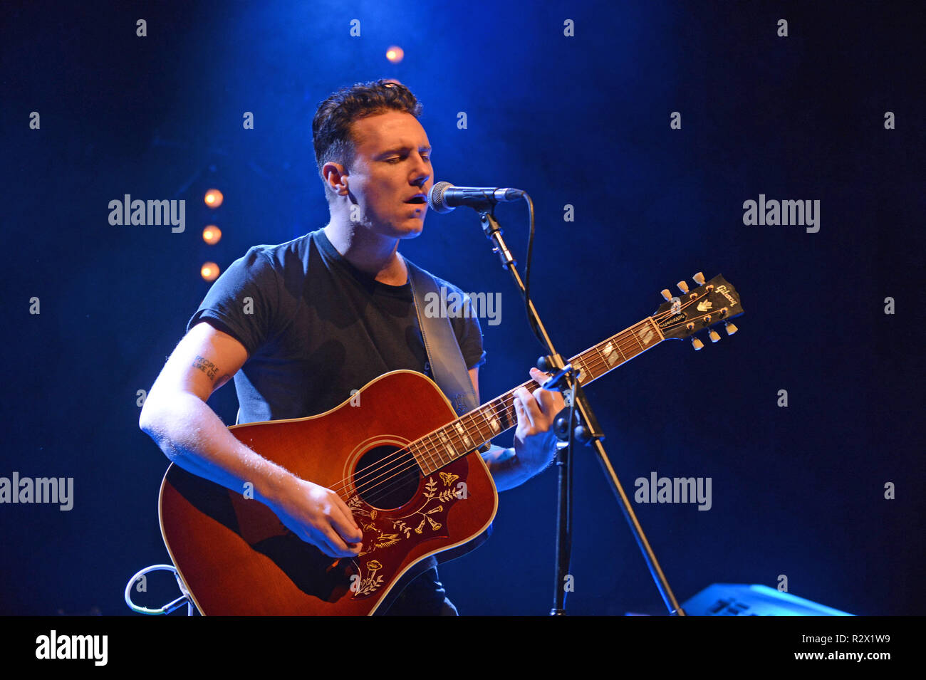 Callum Beattie singer song writer performing at Mareel in Shetland ...