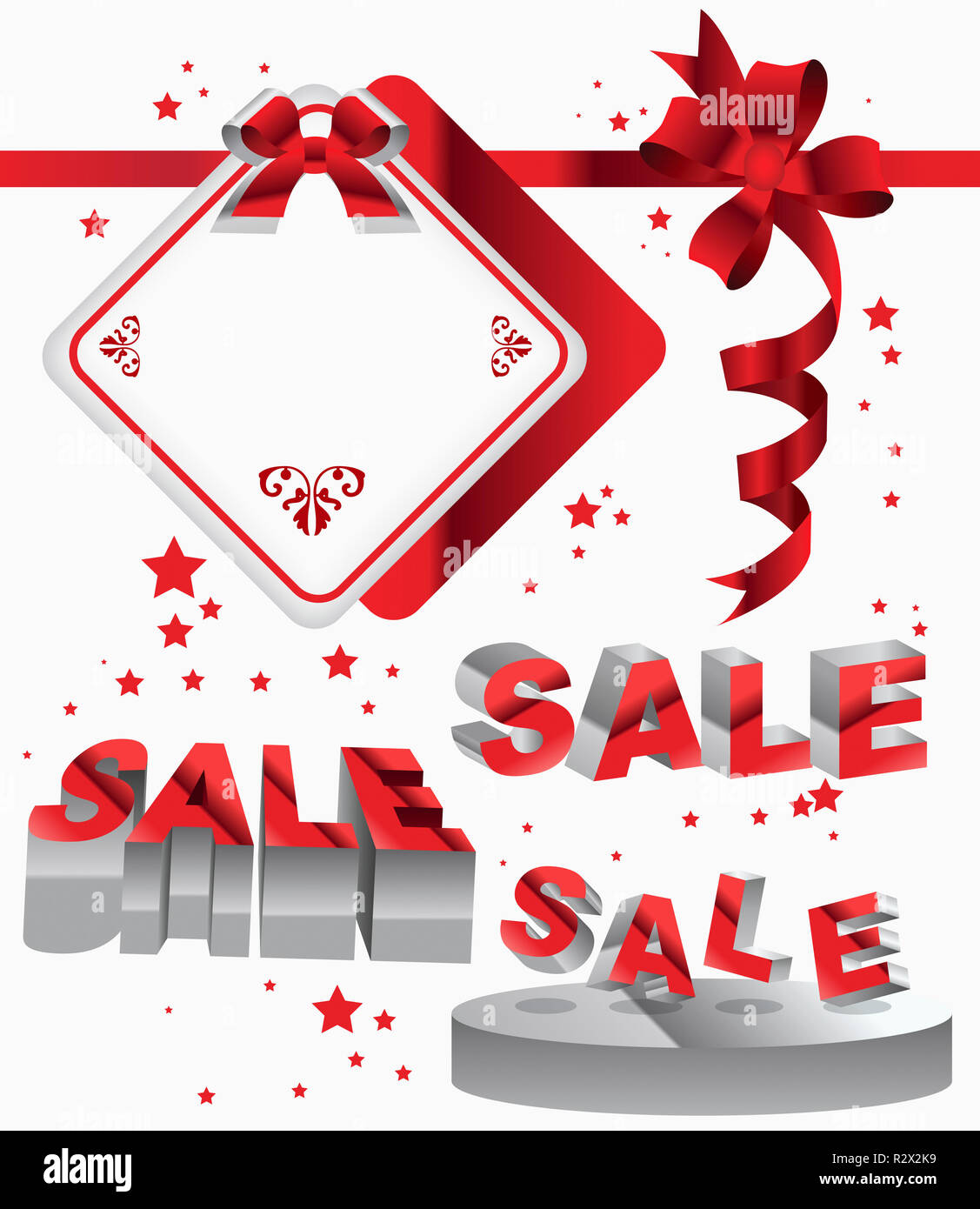 Ribbon sewing pattern Cut Out Stock Images & Pictures - Alamy