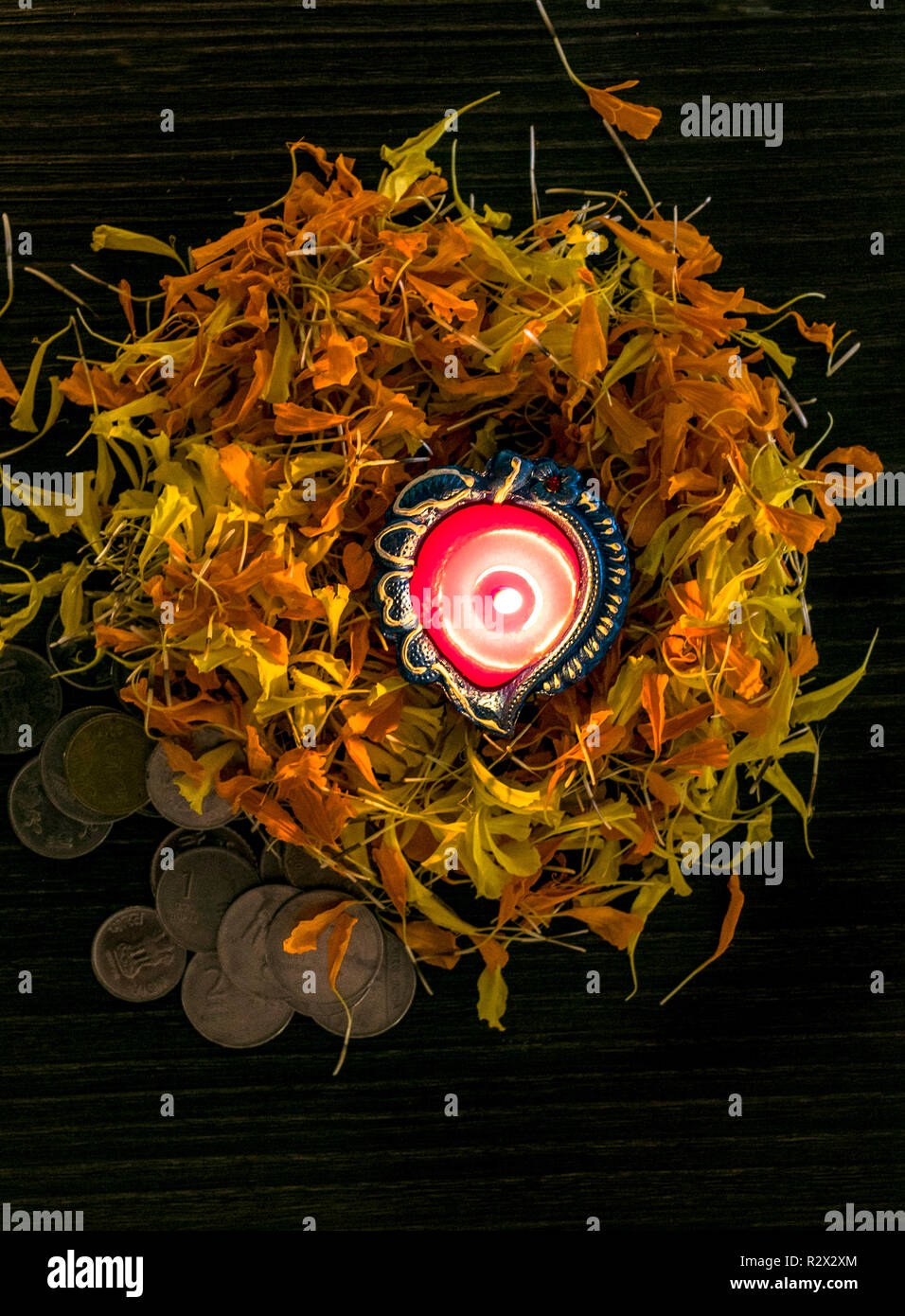 Diwali diya at night hi-res stock photography and images - Alamy