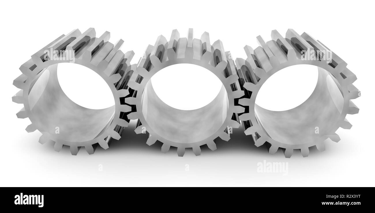 Graphic illustration cog wheel Black and White Stock Photos & Images ...
