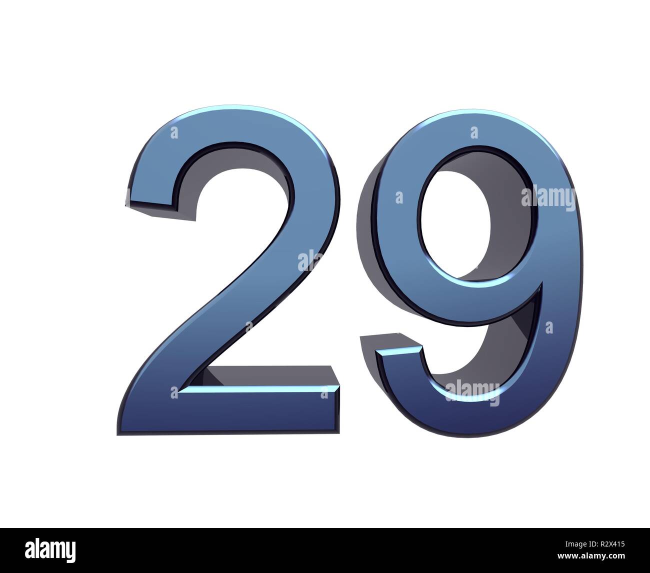 Number 29 Cut Out Stock Images & Pictures - Alamy
