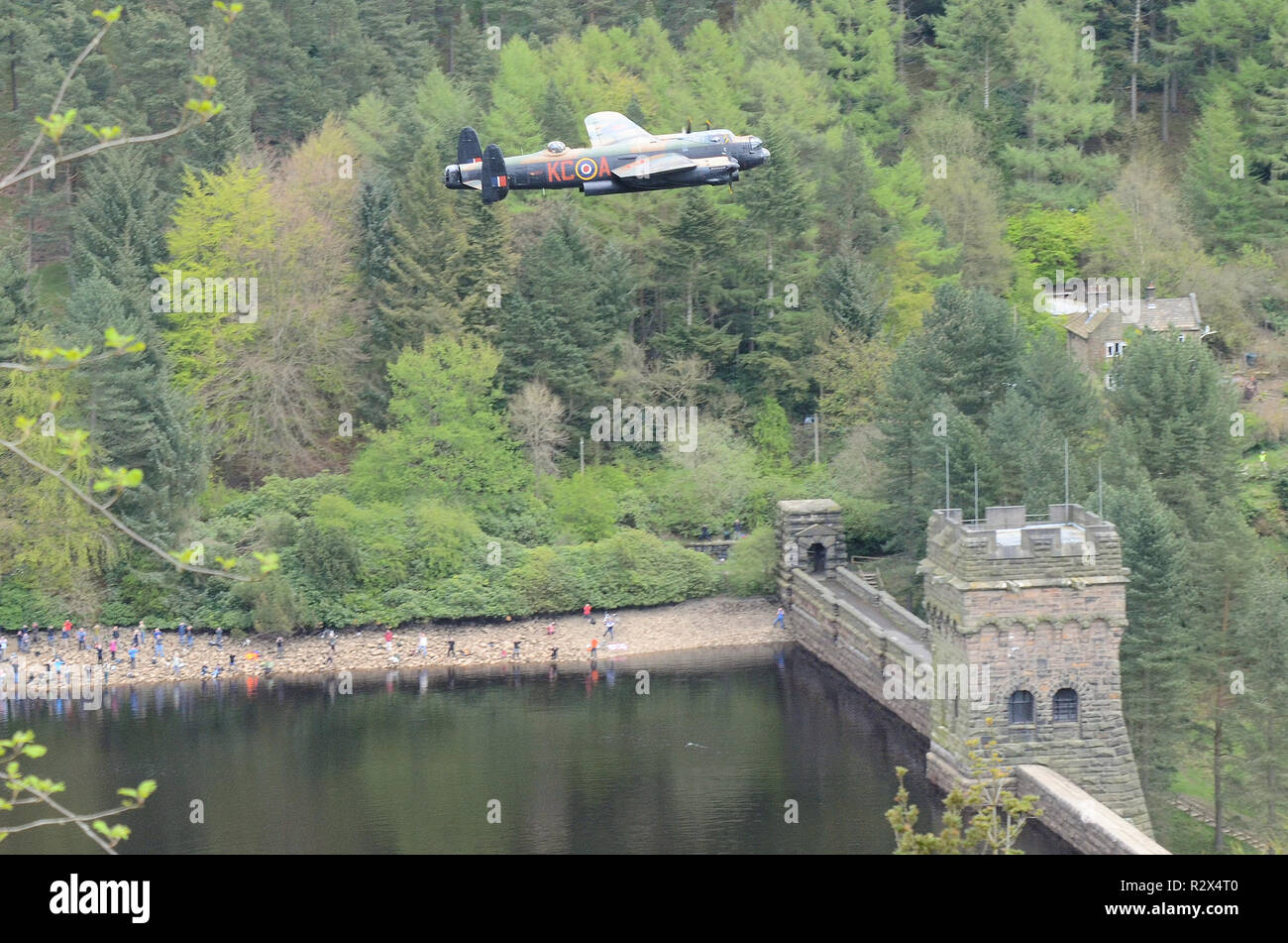 Avro Lancaster PA474 carried out a commemorative Dambusters pass down ...