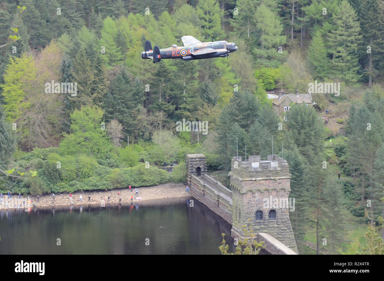 Avro Lancaster PA474 carried out a commemorative Dambusters pass down ...