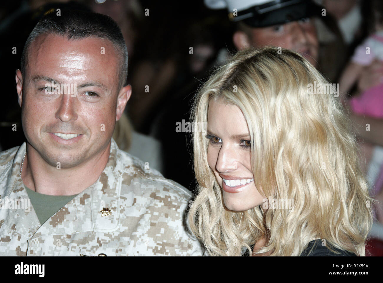 JESSICA SIMPSON & U.S. MARINE THE DUKES OF HAZZARD USO SCRE MIRAMAR AIR ...
