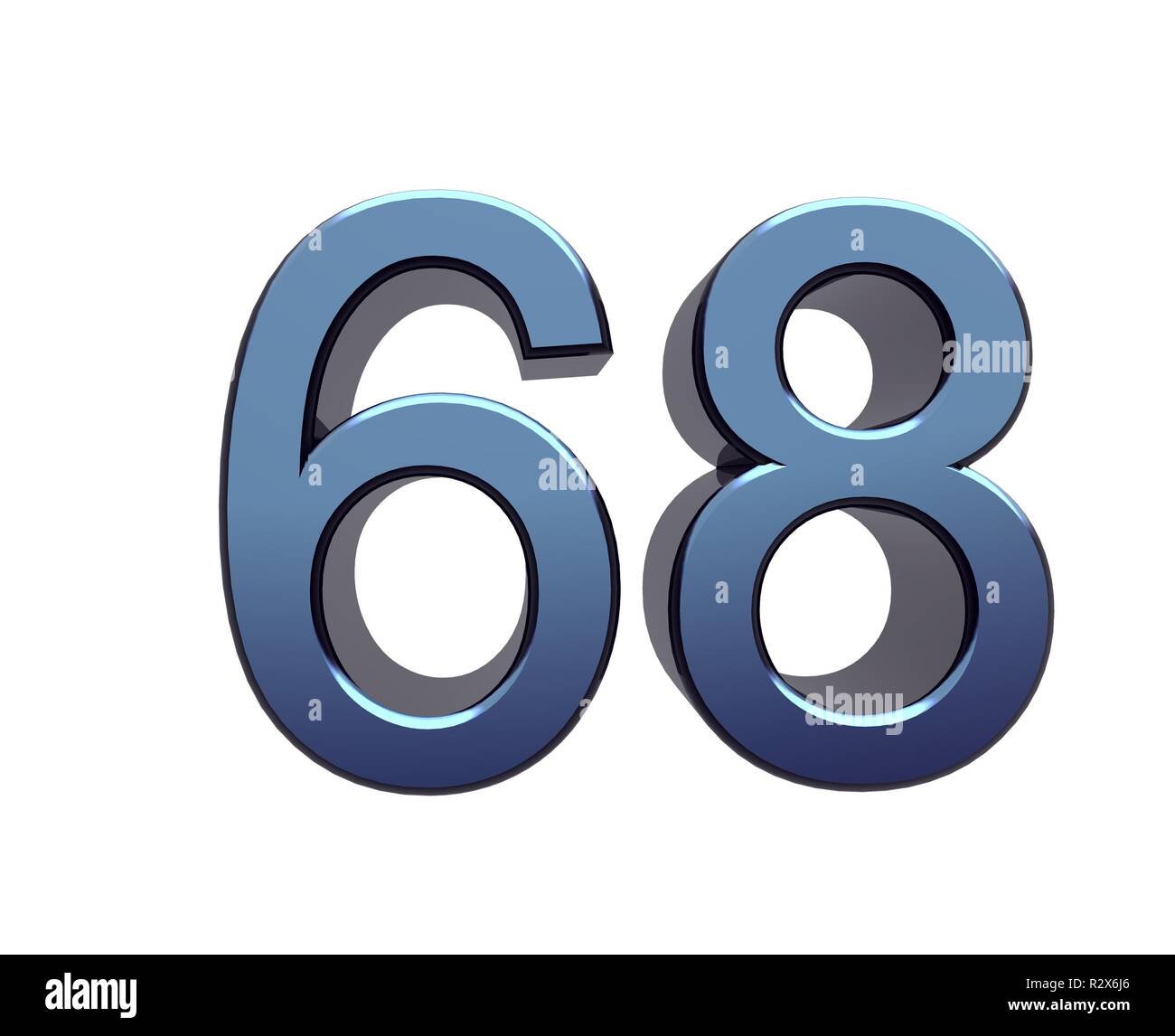 Number 68 Cut Out Stock Images & Pictures - Alamy