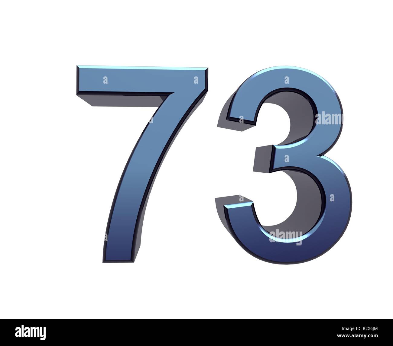 3d number 73 hi-res stock photography and images - Alamy