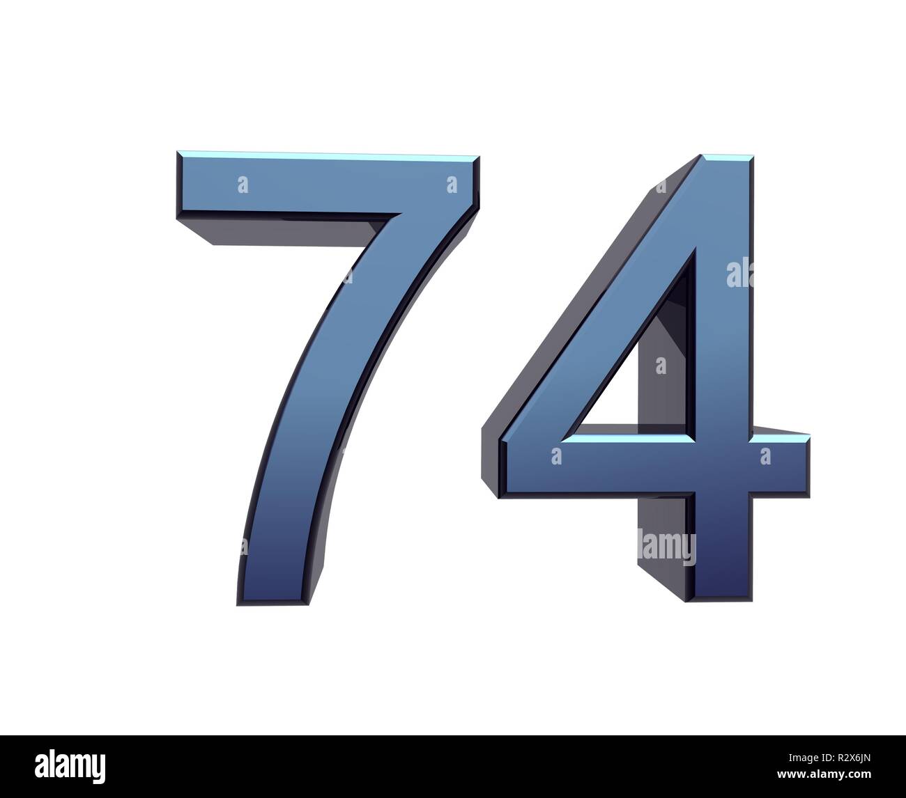 Number 74 Cut Out Stock Images & Pictures - Alamy