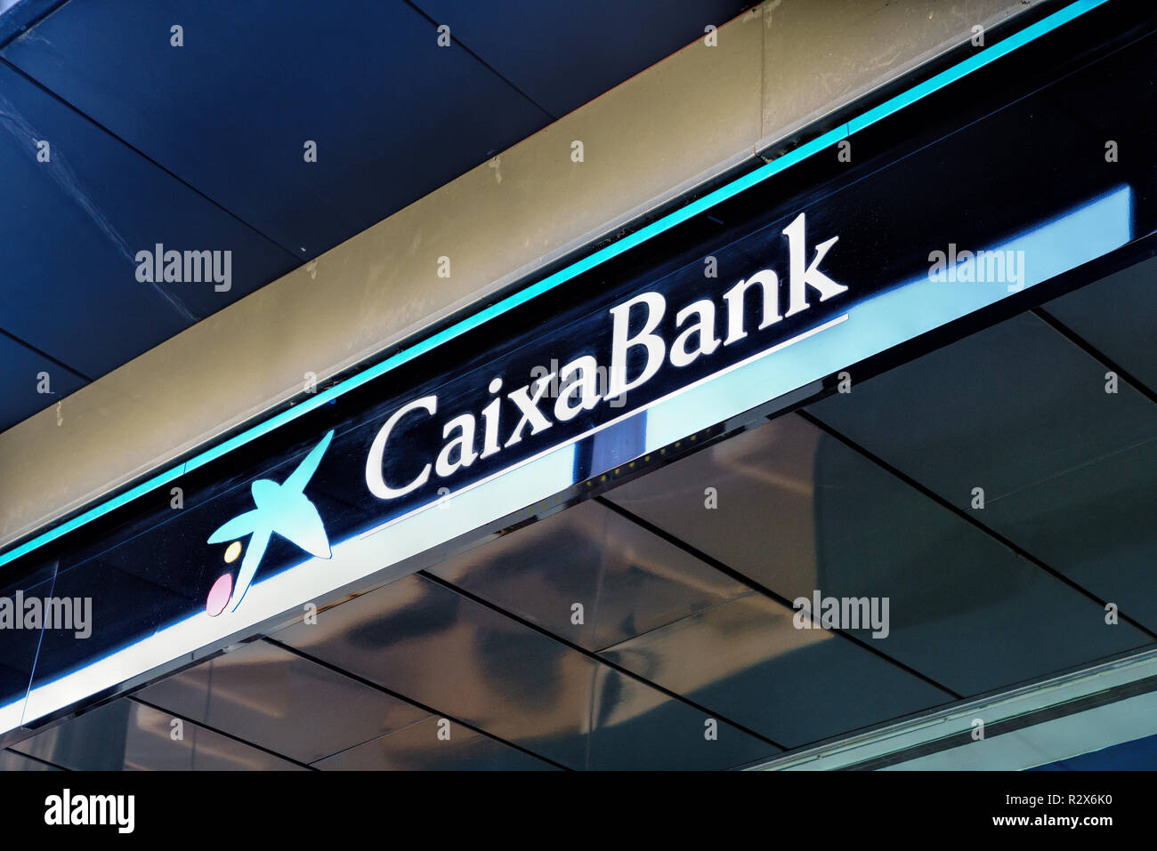 Sign caixa bank logo hi-res stock photography and images - Alamy