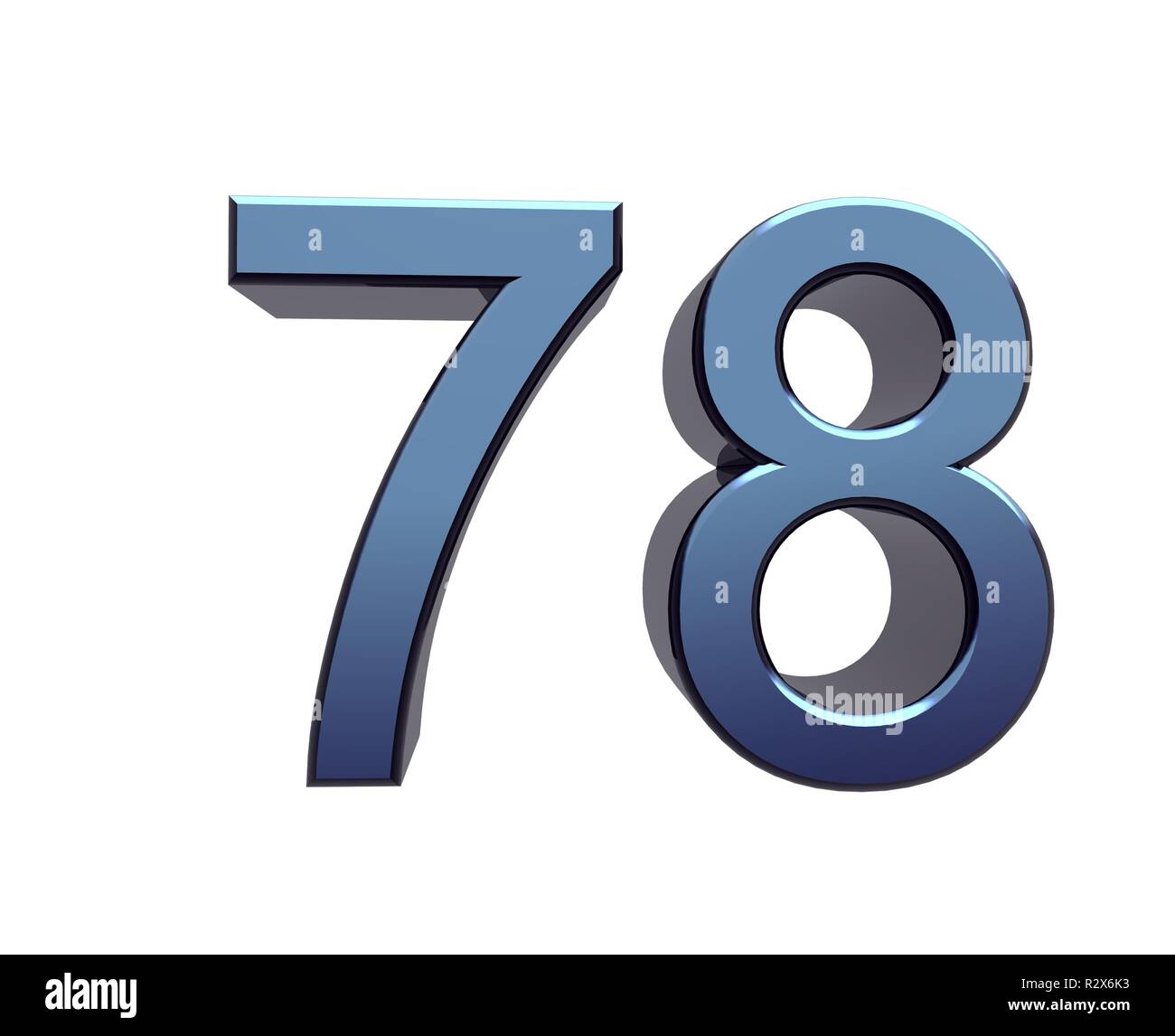 Number 78 Stock Photo Alamy
