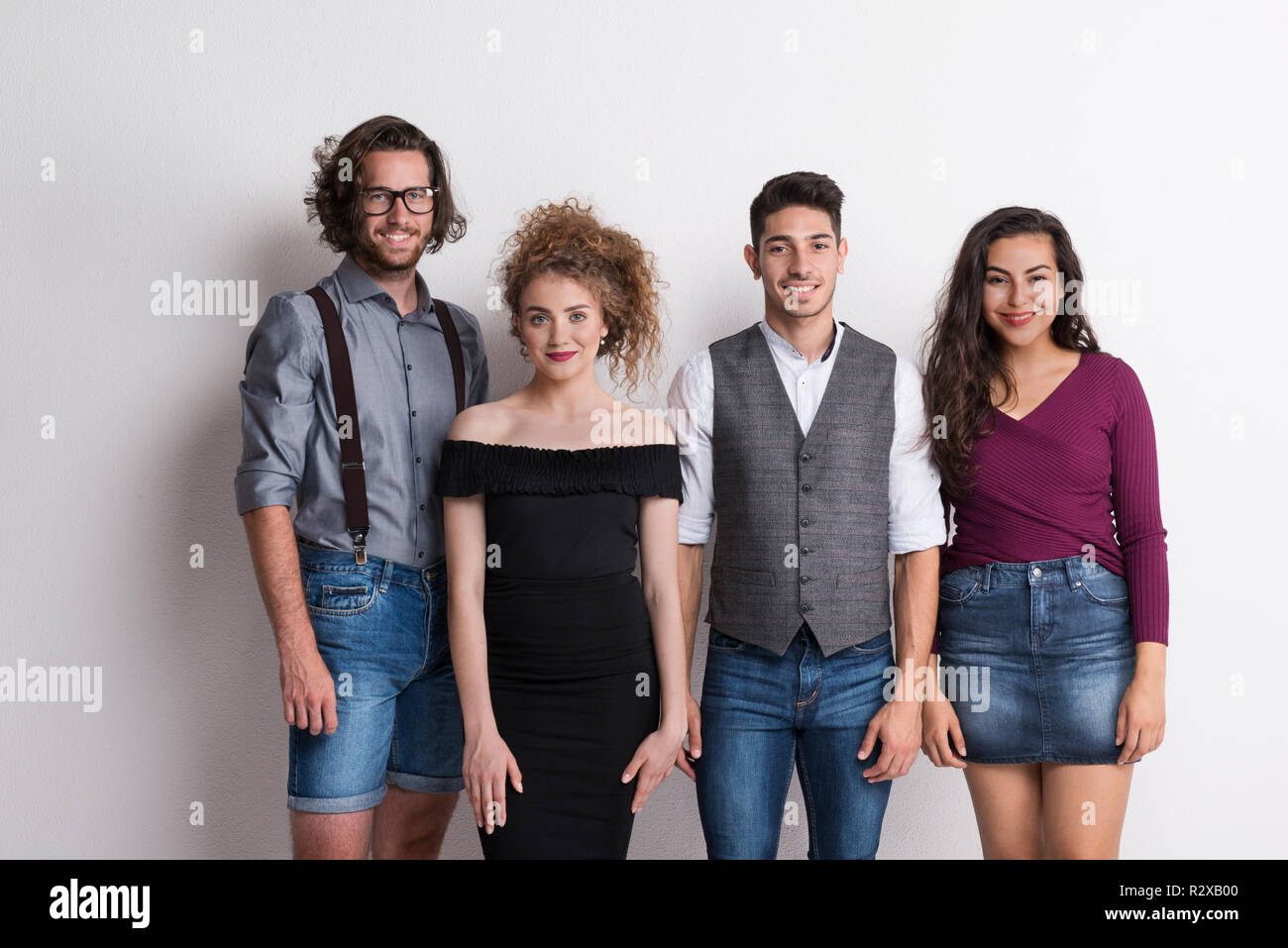 Studio group portrait hi-res stock photography and images - Alamy