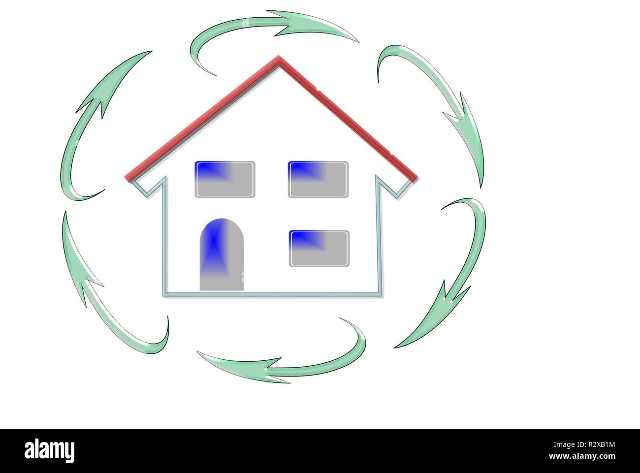 Circle around arrow hi-res stock photography and images - Alamy