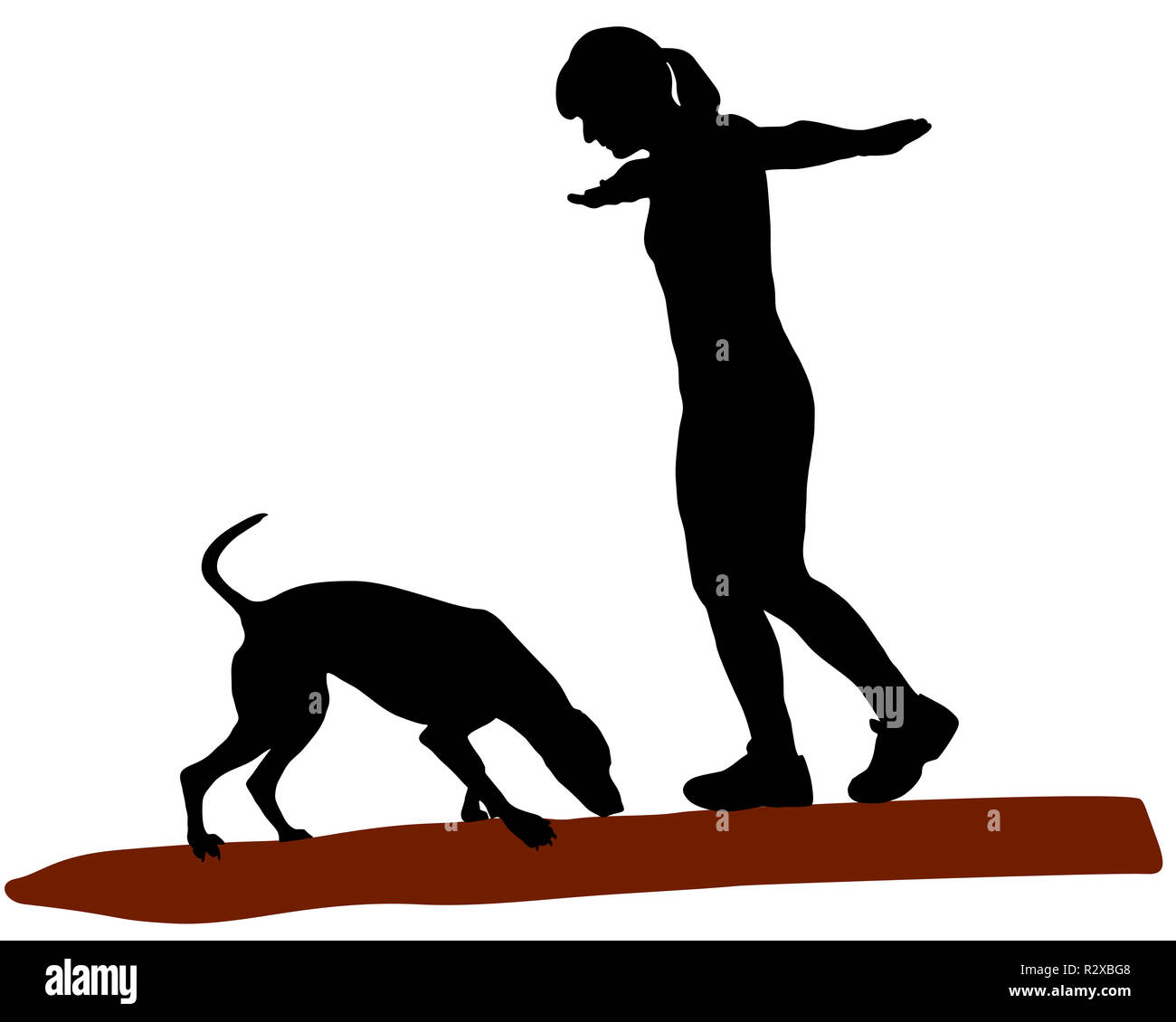 Dog agility ramp Cut Out Stock Images & Pictures - Alamy