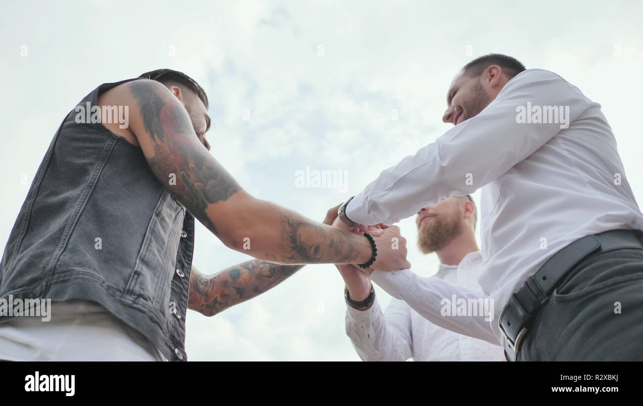 Teen shake hands adult hi-res stock photography and images - Alamy