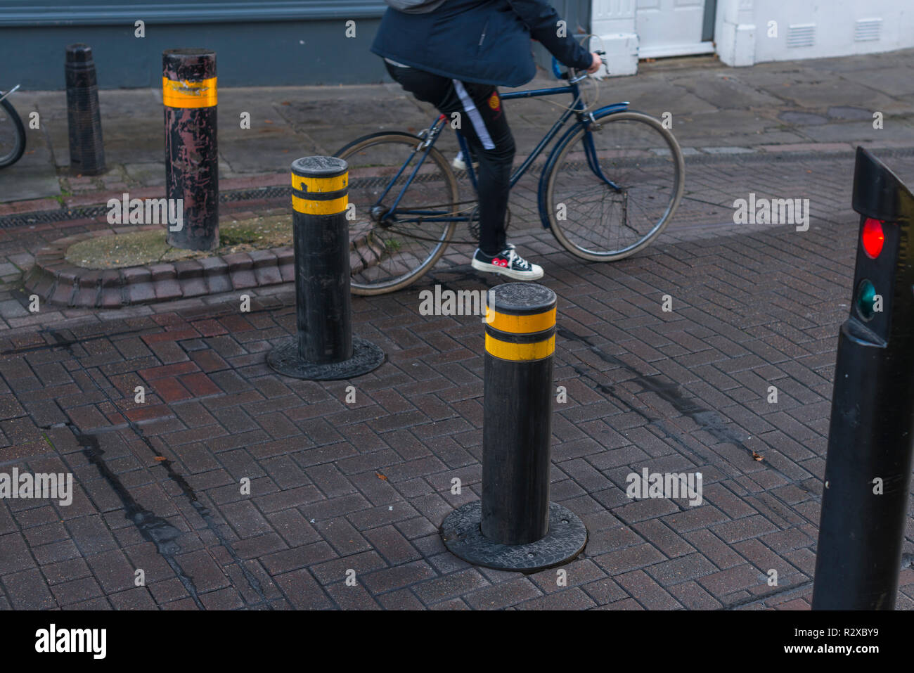 Traffic control bollard hi-res stock photography and images - Alamy
