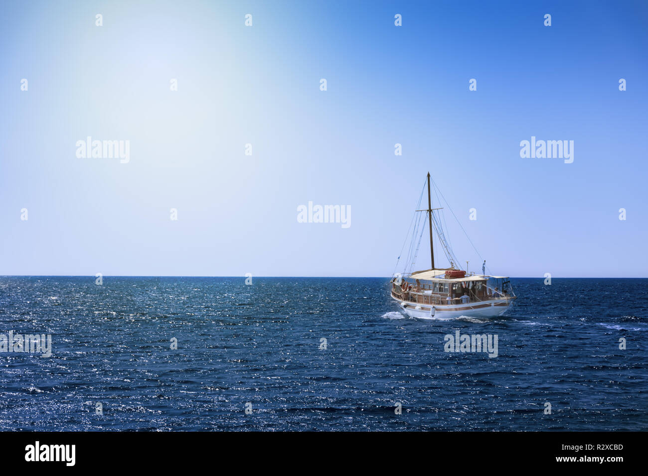 Greece rhodes boat hi-res stock photography and images - Alamy