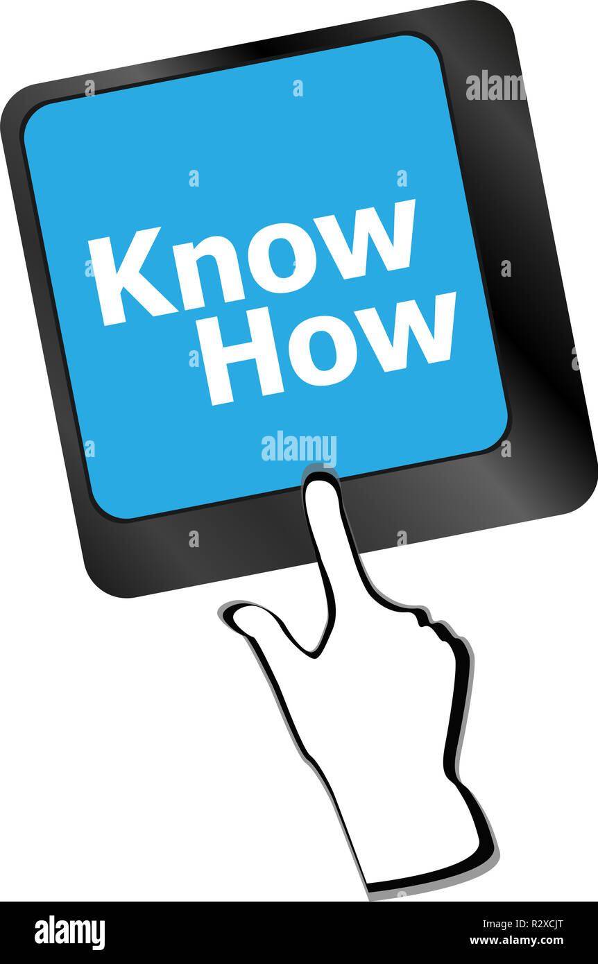 Computer keyboard with know how key, education concept Stock Photo - Alamy