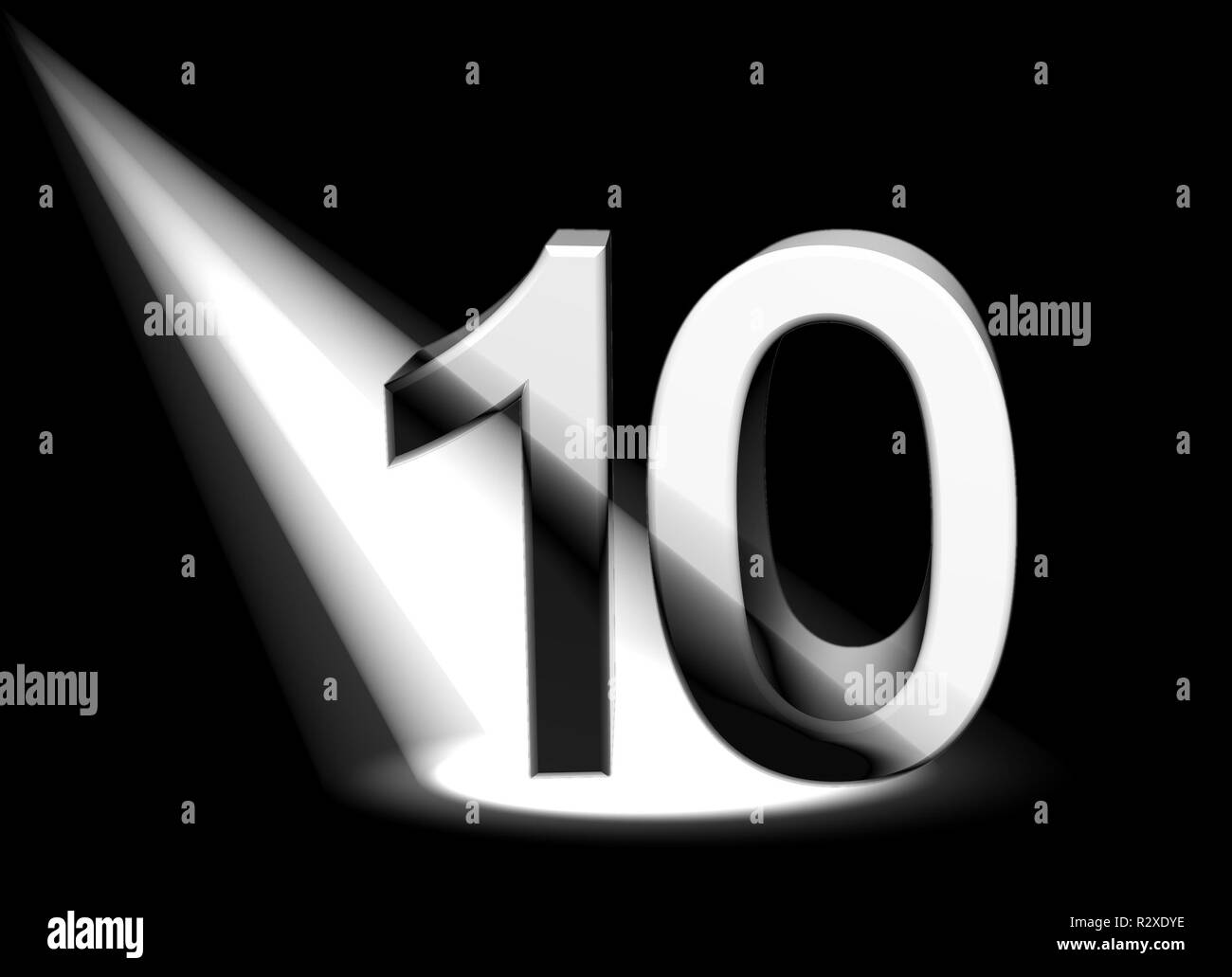 3d number 10 Black and White Stock Photos & Images - Alamy