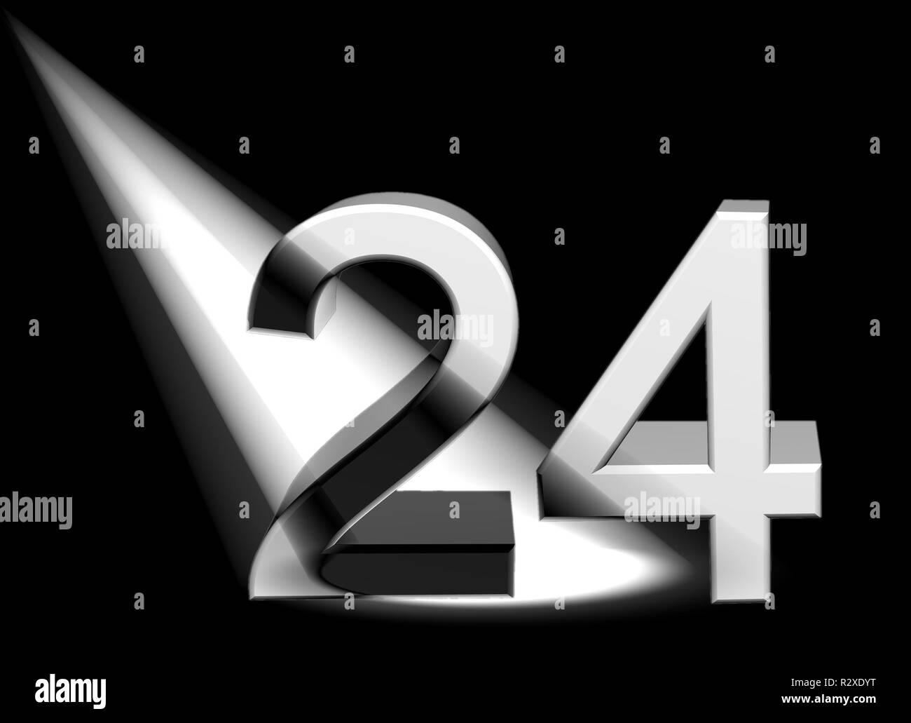 number in the spotlight Stock Photo - Alamy