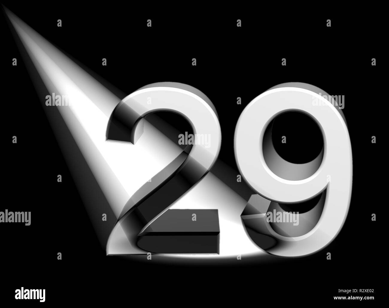 number in the spotlight Stock Photo - Alamy