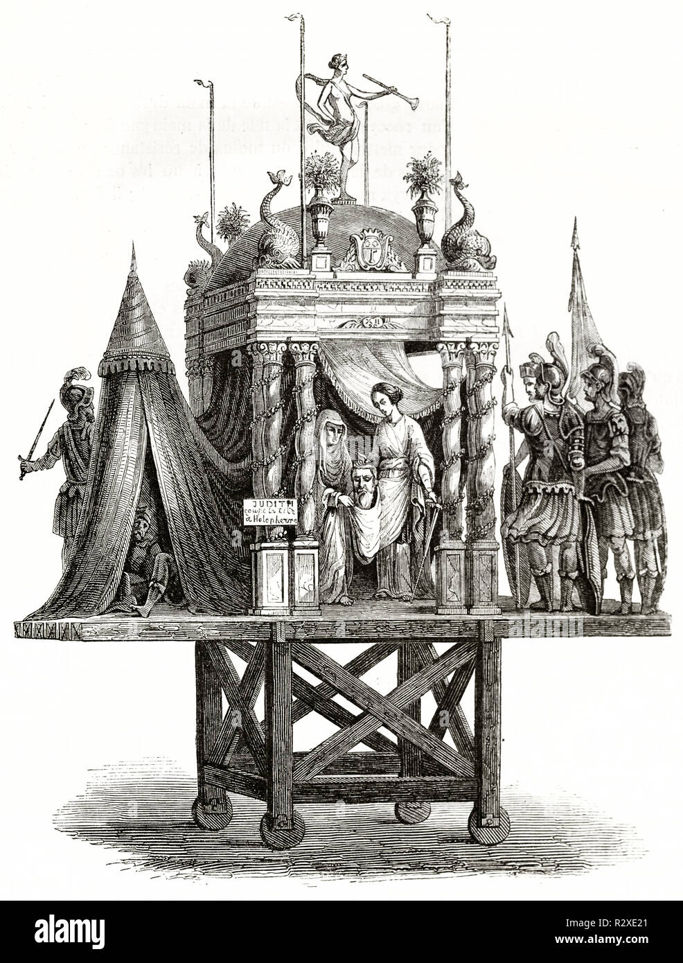 Judith with the head of holofernes this is a drawing hi-res stock ...