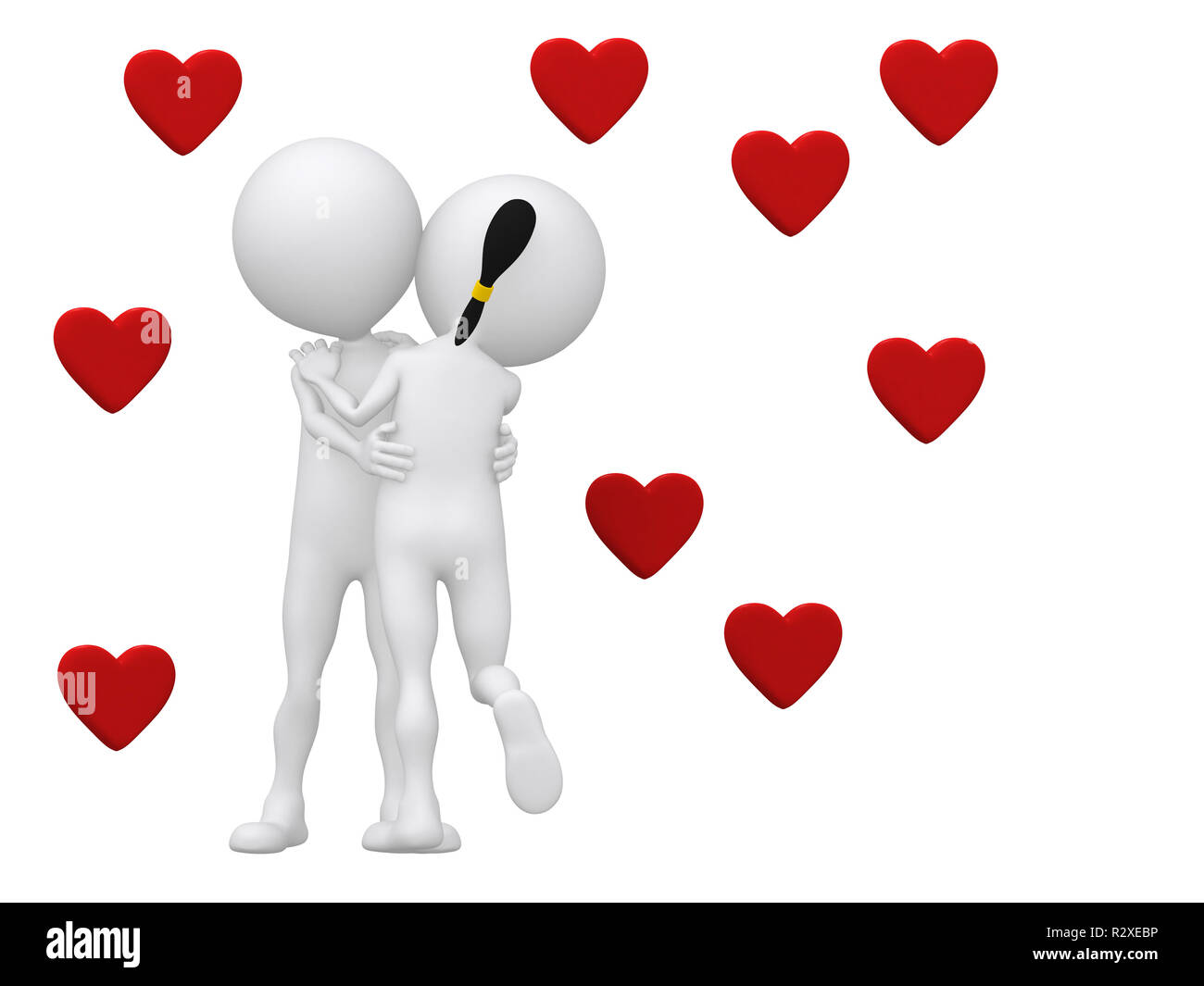 Female smooching with Cut Out Stock Images & Pictures - Alamy