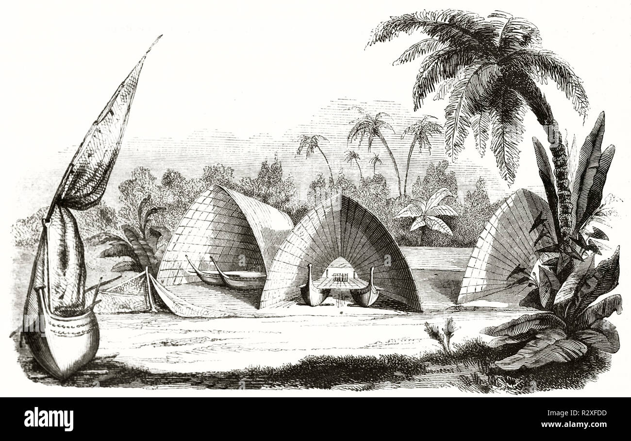 Polynesian boat painting hi-res stock photography and images - Alamy