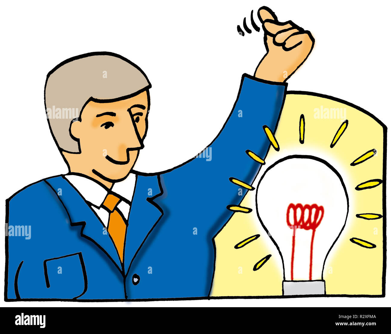 an idea gedankenblitz Stock Photo - Alamy