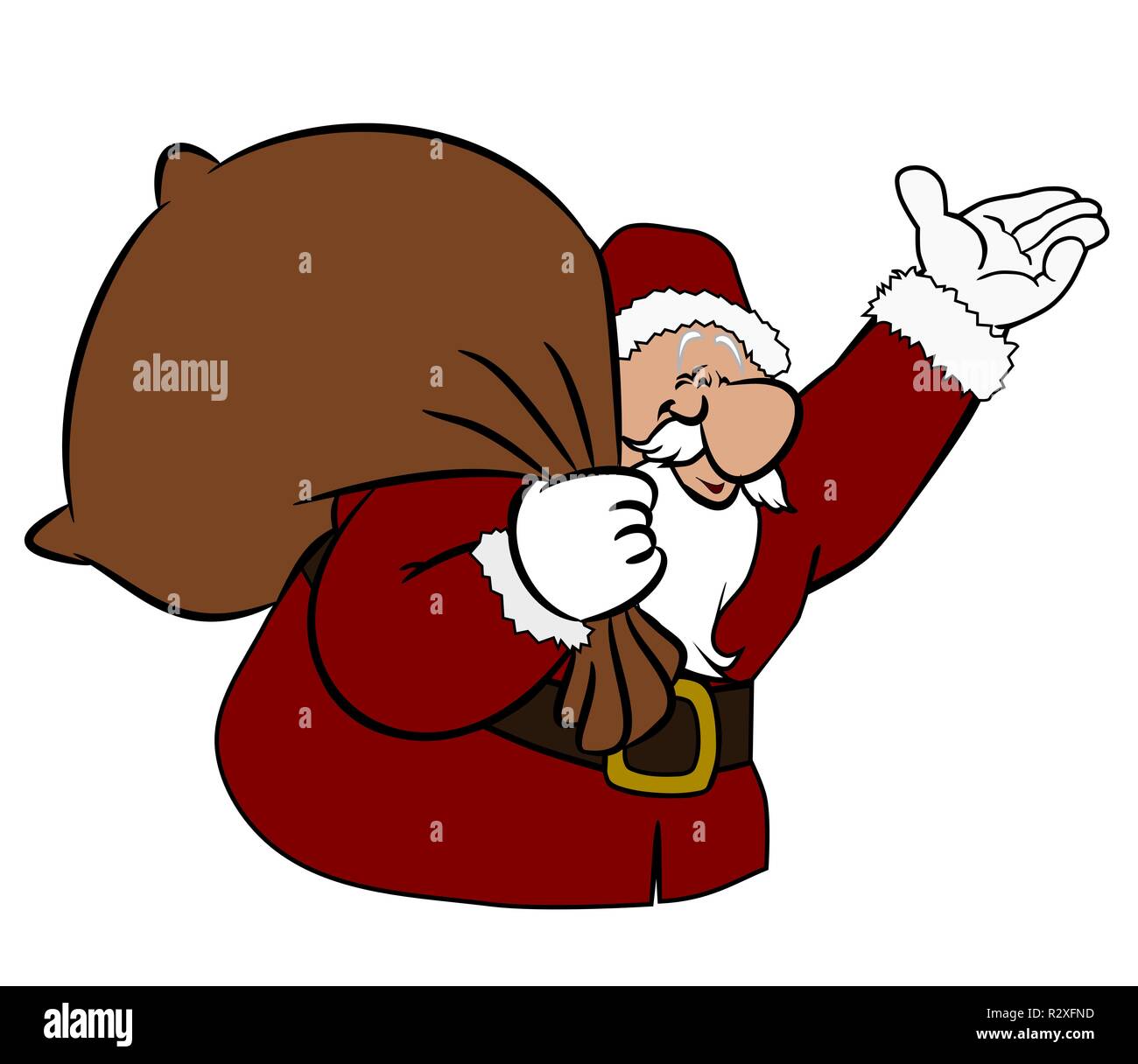 Funny picture santa claus Cut Out Stock Images & Pictures - Alamy