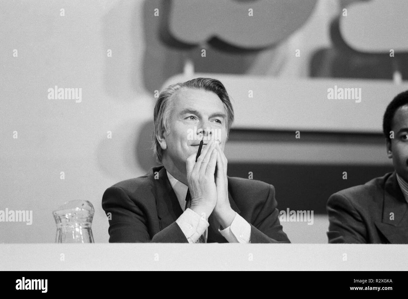 SDP leader Dr David Owen during the party conference in Scarborough ...