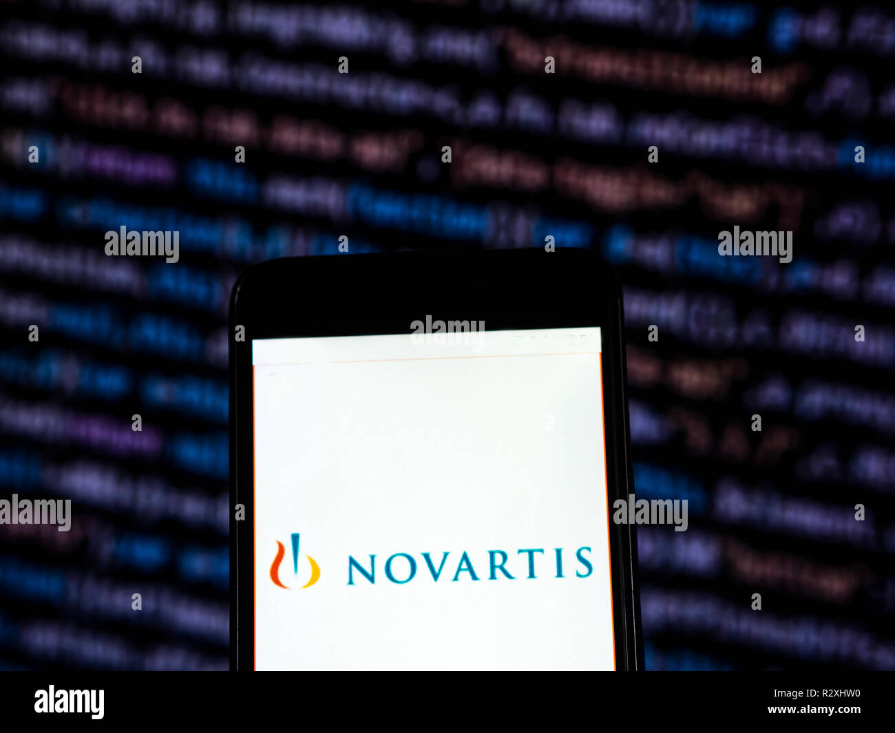 Logo swiss pharmaceutical company novartis hi-res stock photography and ...