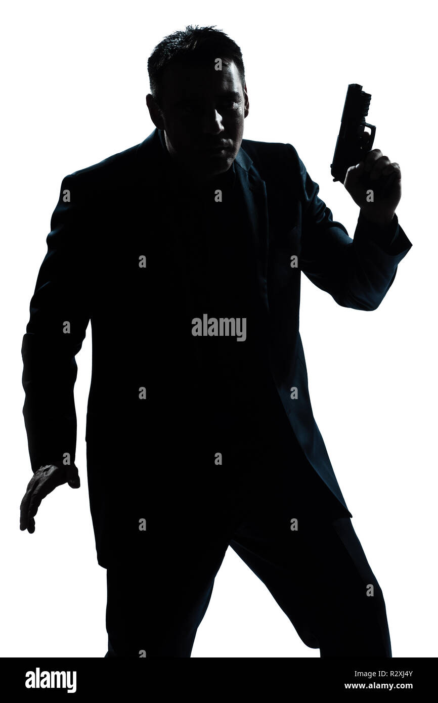 James bond pose gun hi-res stock photography and images - Alamy