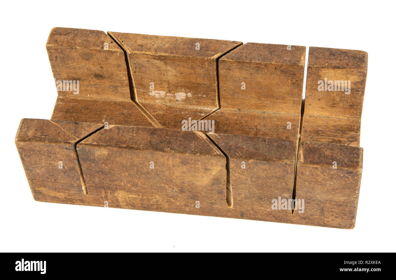 Wooden Mitre Block Stock Photo - Alamy