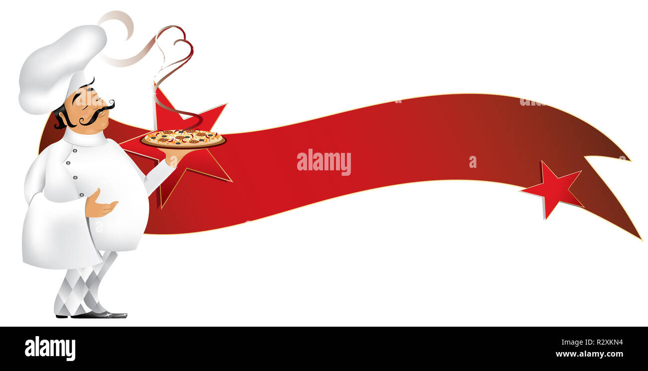 Cartoon italian chef mustache hi-res stock photography and images - Alamy