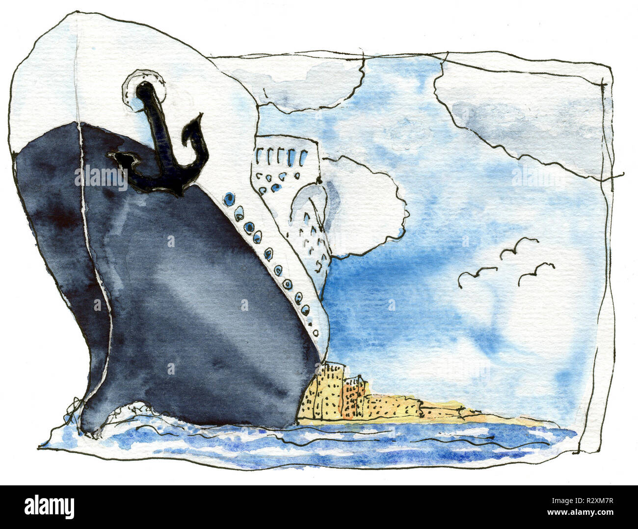 Ocean going vessel Cut Out Stock Images & Pictures - Alamy