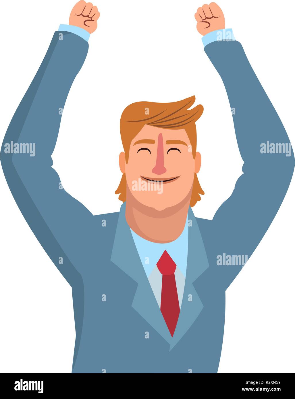 Happy executive businessman cartoon Stock Vector Image & Art - Alamy