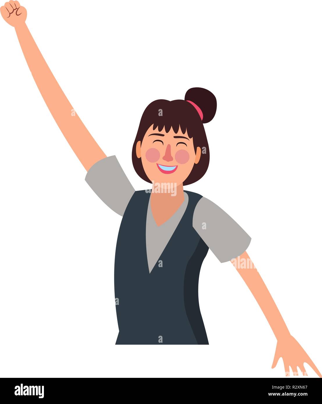 Happy executive businesswoman Stock Vector Image & Art - Alamy