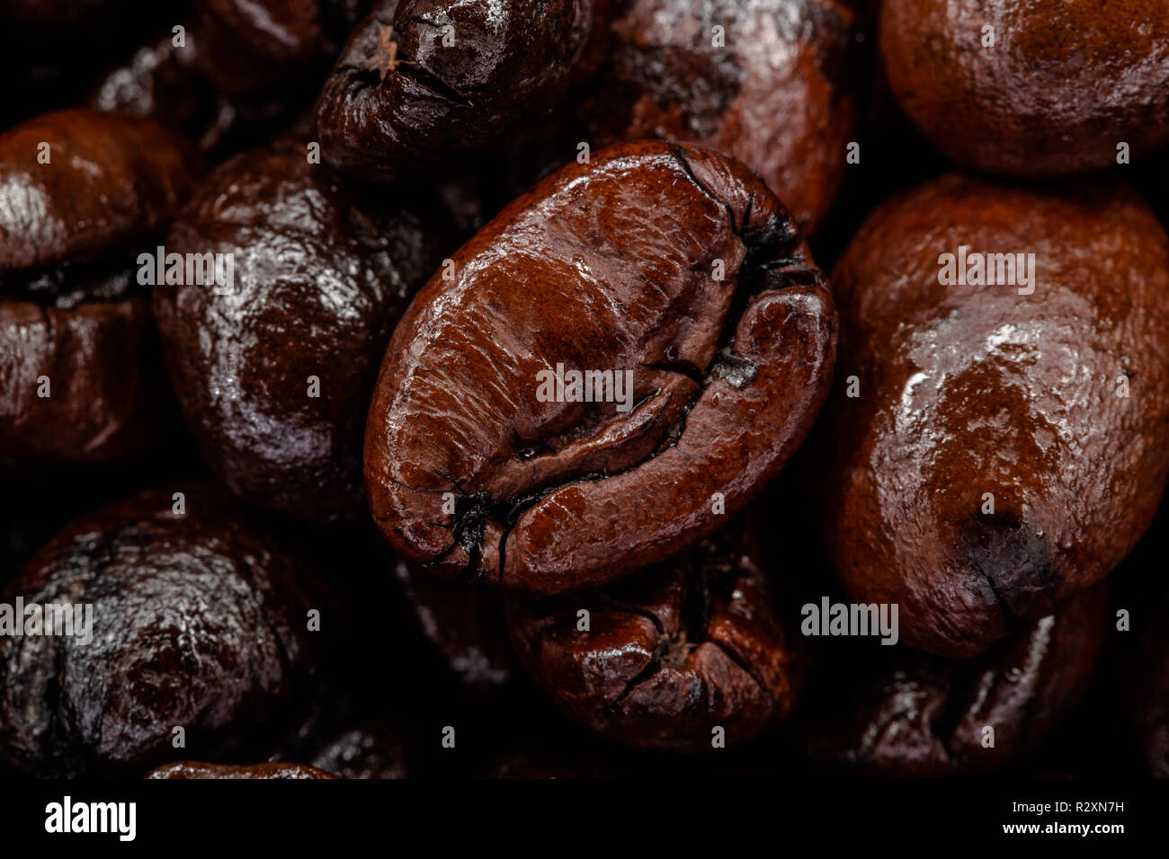 The group of roasted coffee beans Stock Photo - Alamy